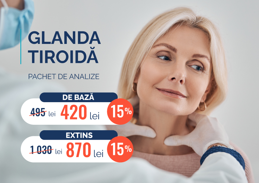 Analize la hormonii glandei tiroide cu pret special la Invitro Diagnostics